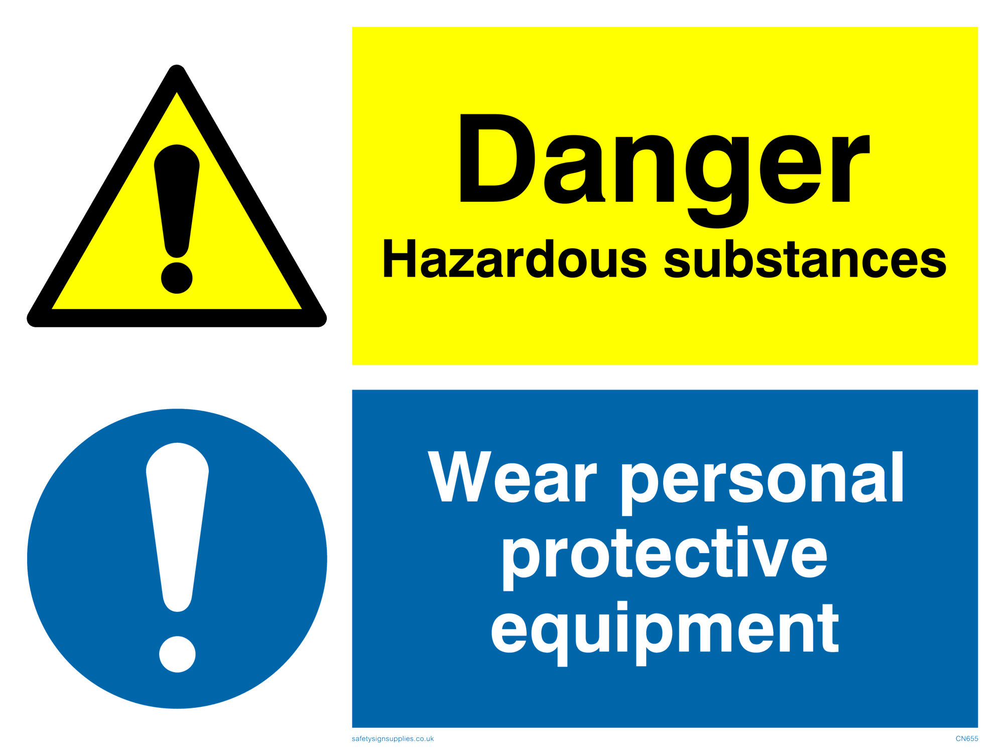 Danger Hazardous substances from Safety Sign Supplies