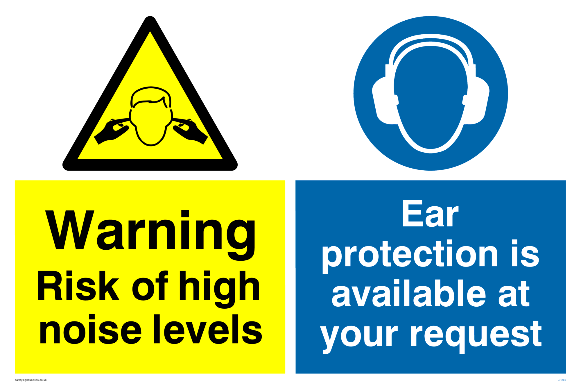 High noise ear protection available from Safety Sign Supplies