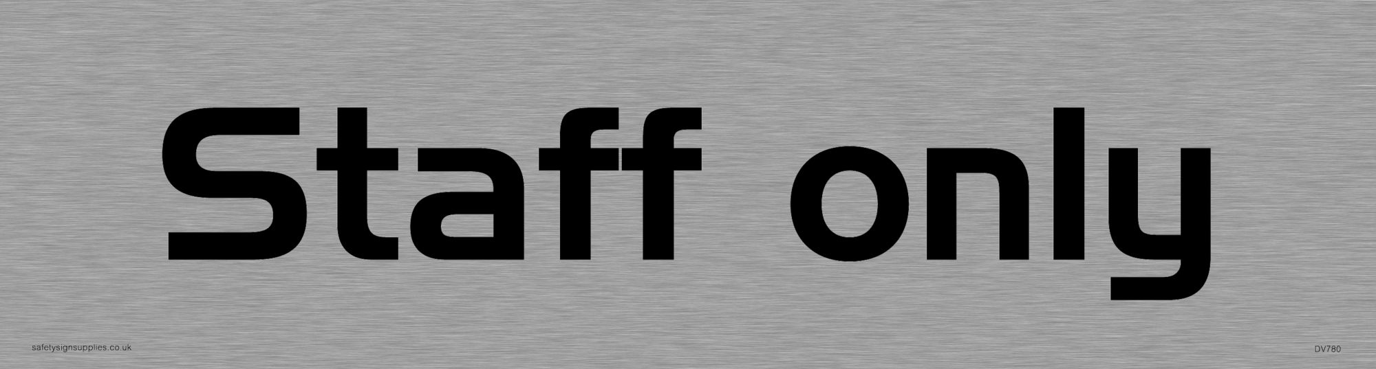 staff only - door sign from Safety Sign Supplies