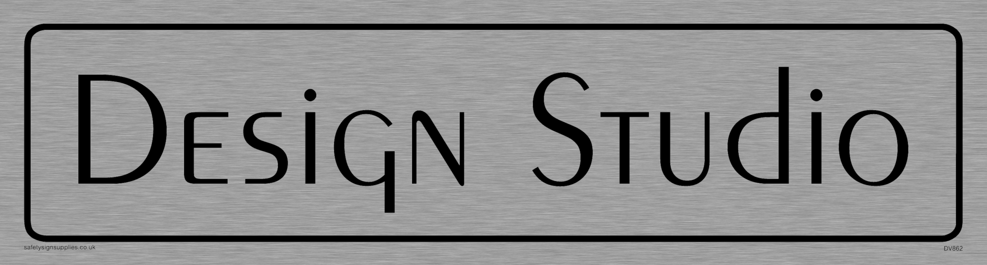 design studio - door sign from Safety Sign Supplies