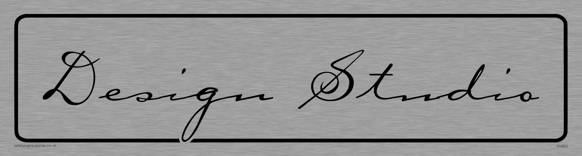 design studio - door sign from Safety Sign Supplies