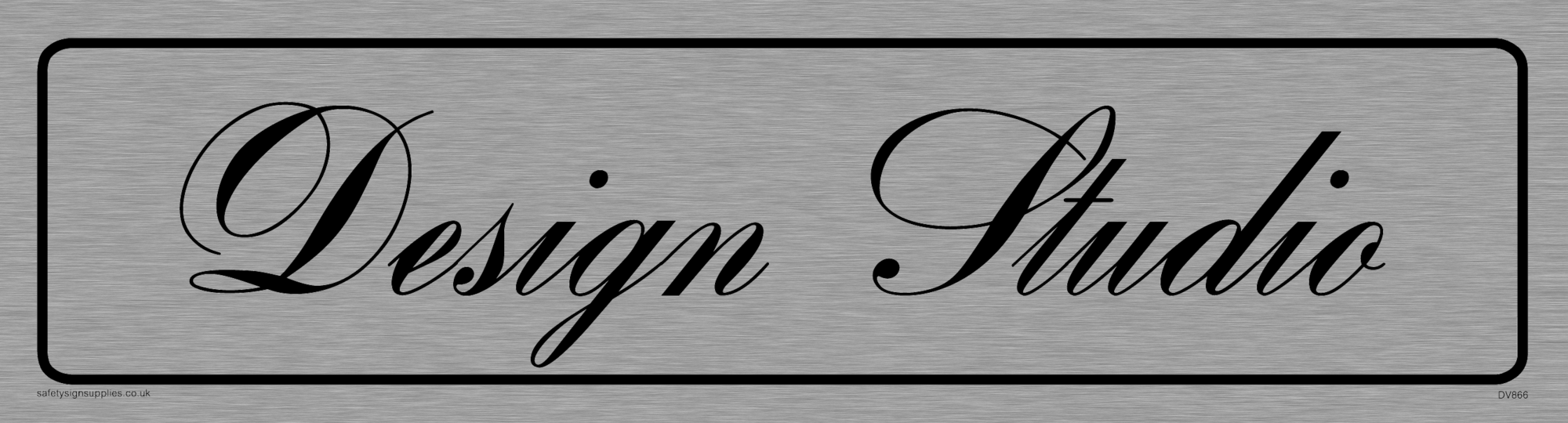 design studio - door sign from Safety Sign Supplies