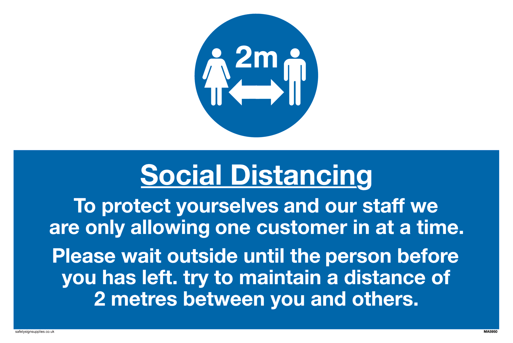 Social Distancing from Safety Sign Supplies