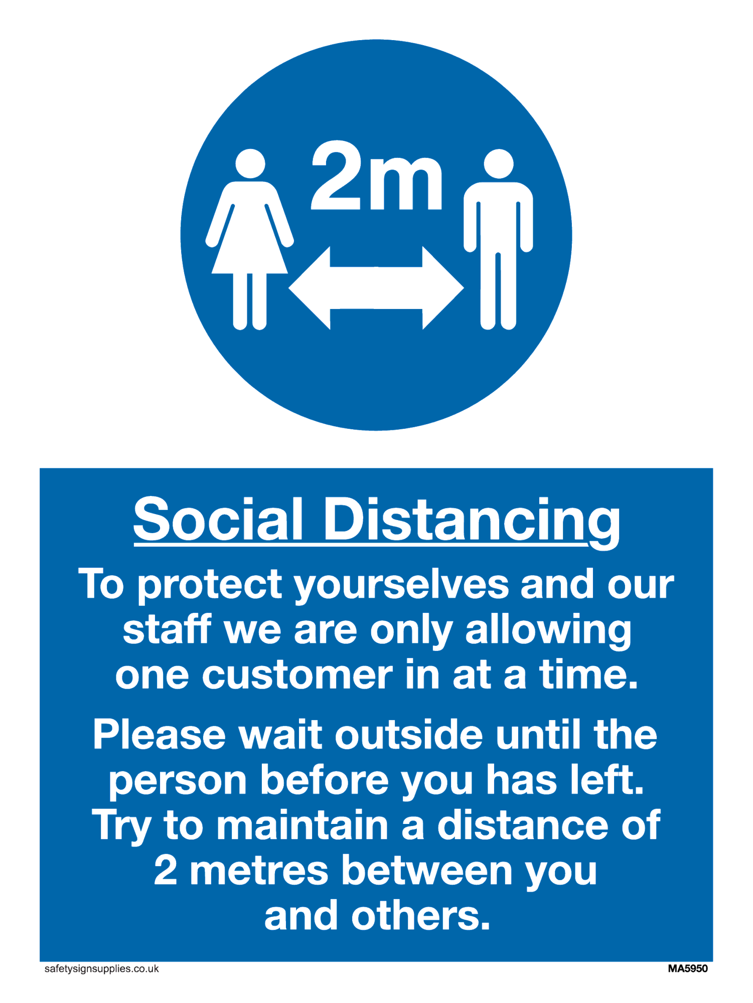 Social Distancing from Safety Sign Supplies