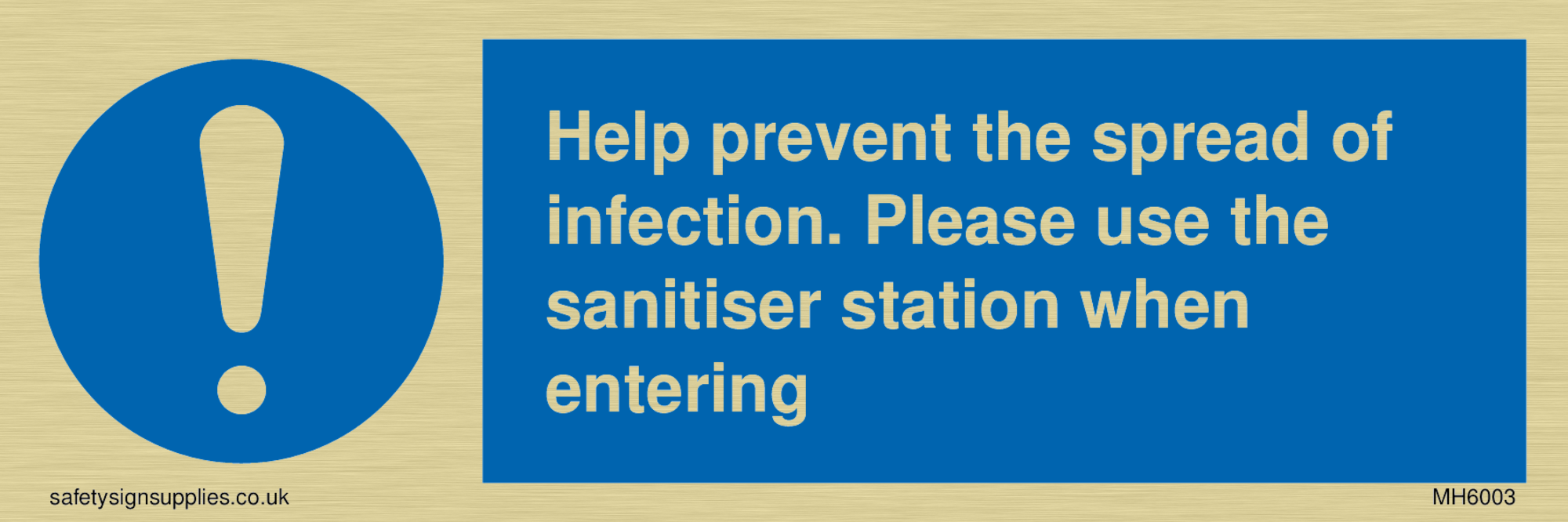 Help prevent the spread of infection. Please use the sanitiser station ...