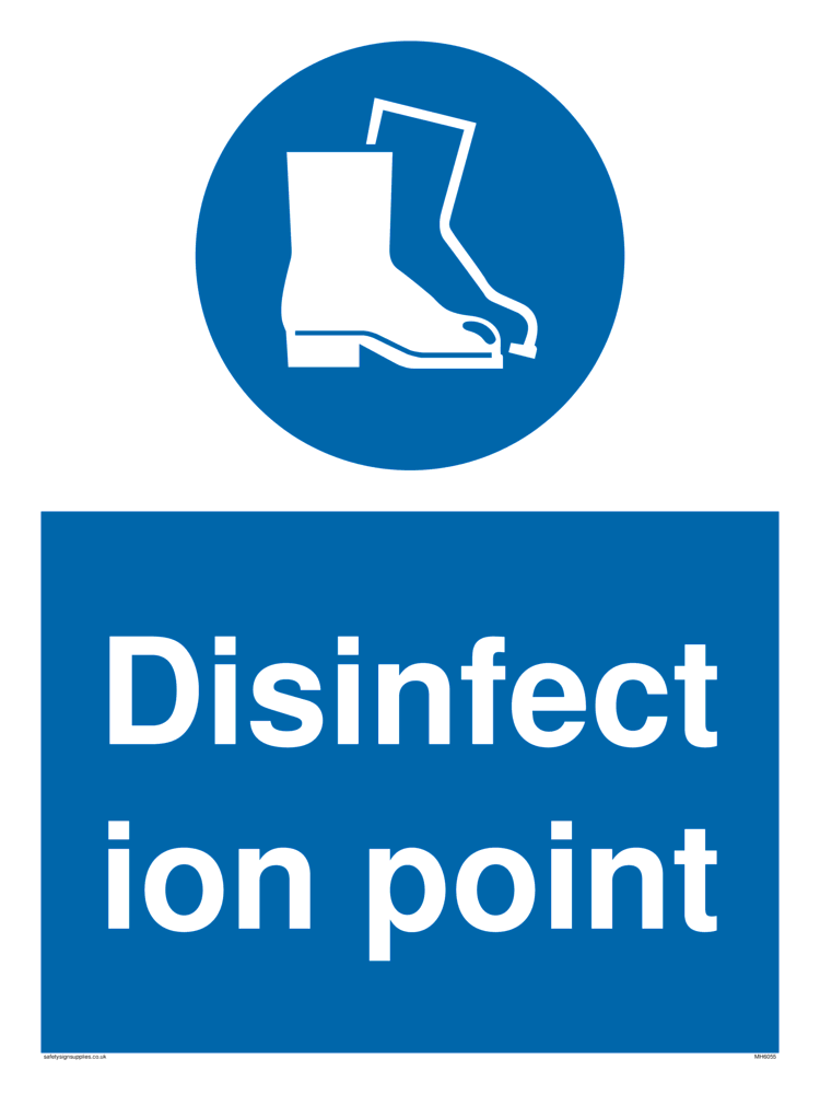 Disinfection point from Safety Sign Supplies