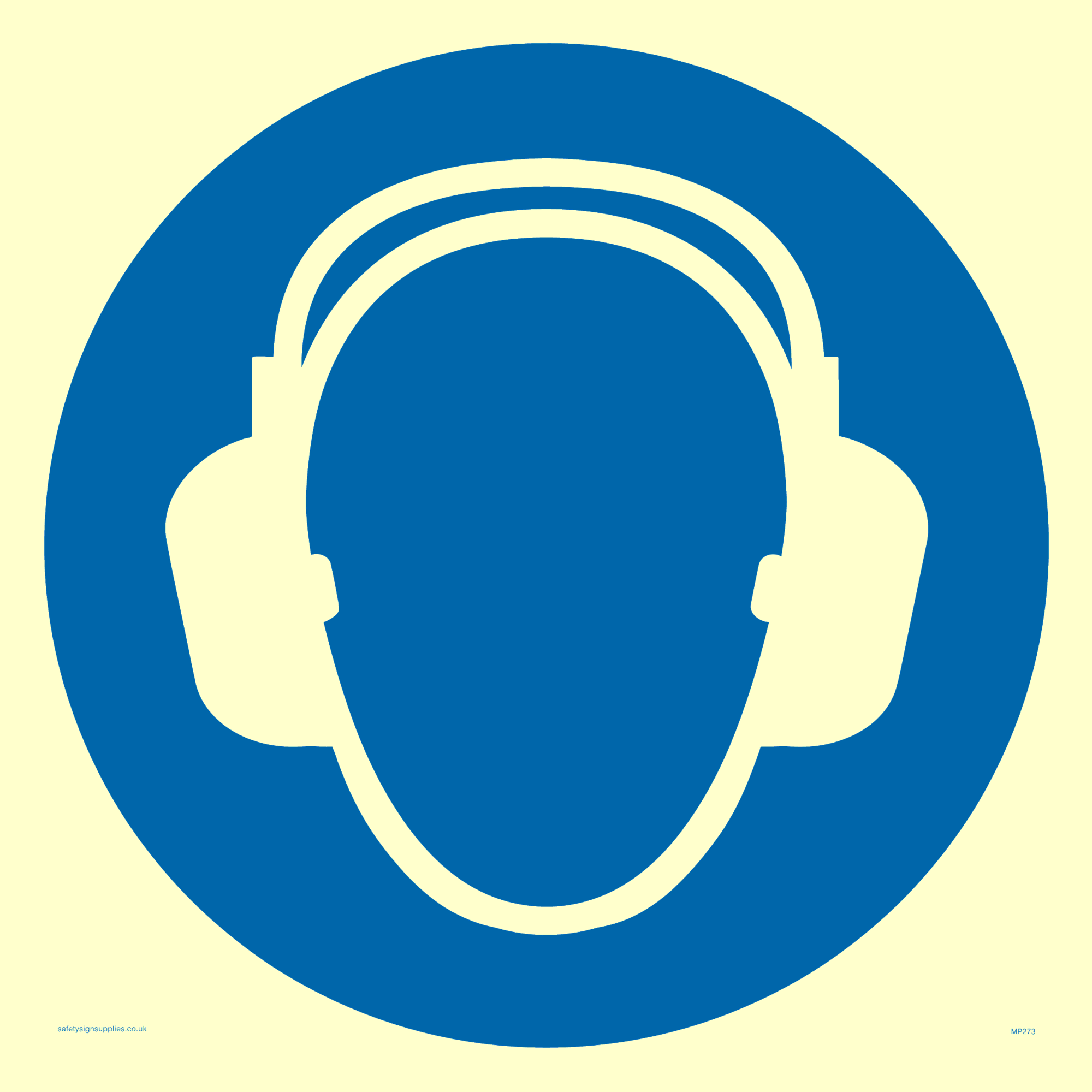 ear protection symbol only from Safety Sign Supplies
