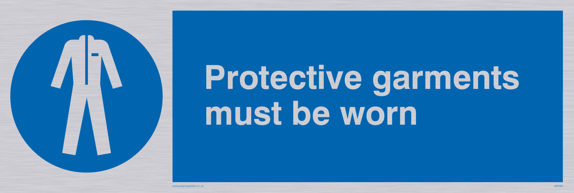 protective garments must be worn from Safety Sign Supplies