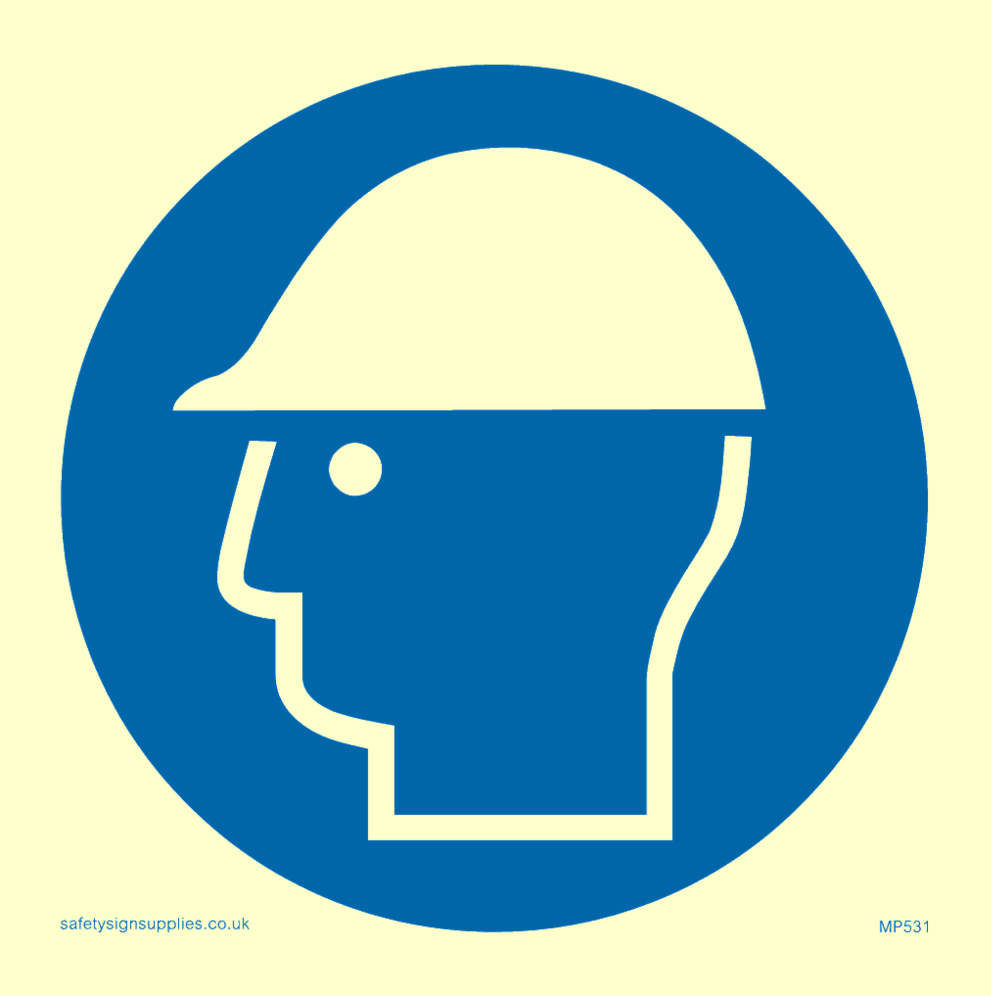 hard hat symbol only from Safety Sign Supplies