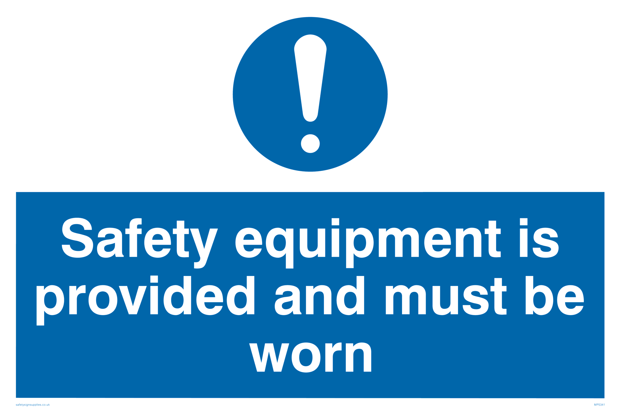 Safety equipment is provided from Safety Sign Supplies