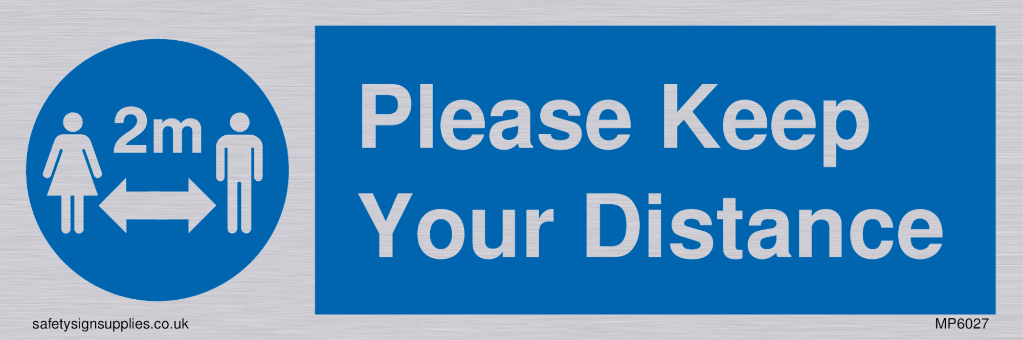 Please Keep Your Distance from Safety Sign Supplies