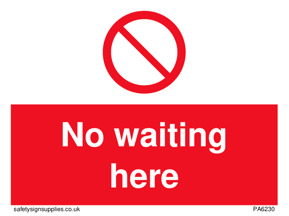 No waiting here from Safety Sign Supplies