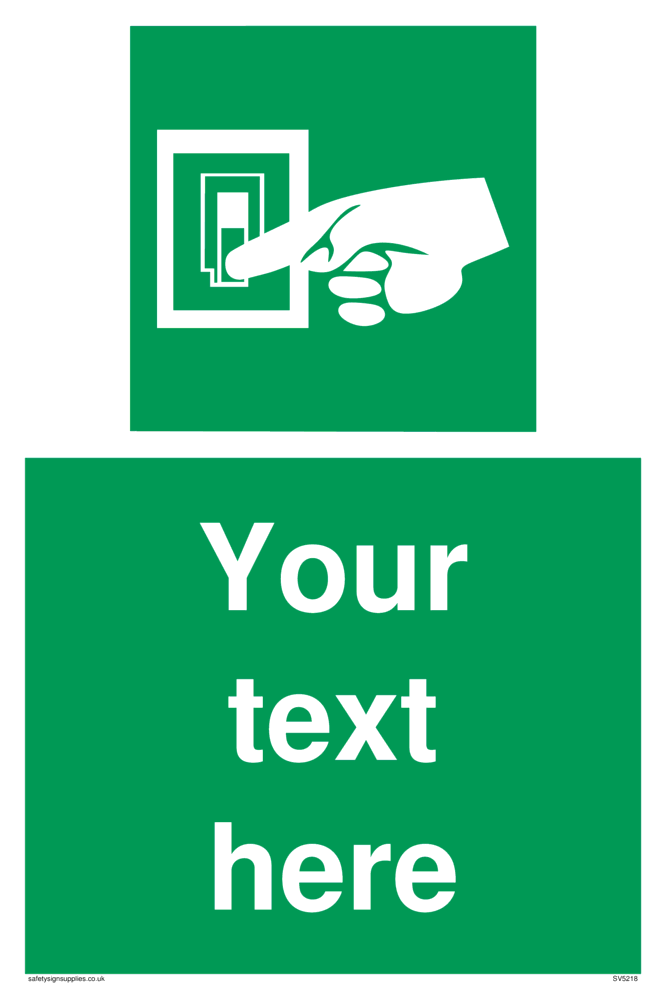 Custom Light Switch Sign from Safety Sign Supplies