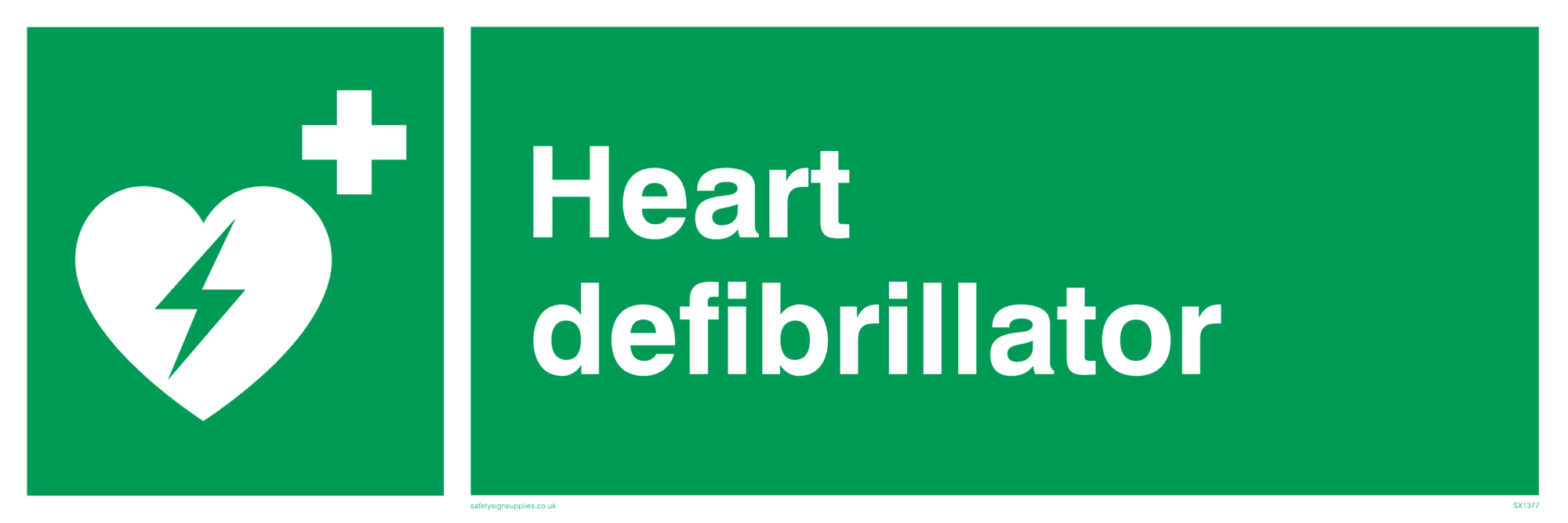 Heart Defibrillator from Safety Sign Supplies