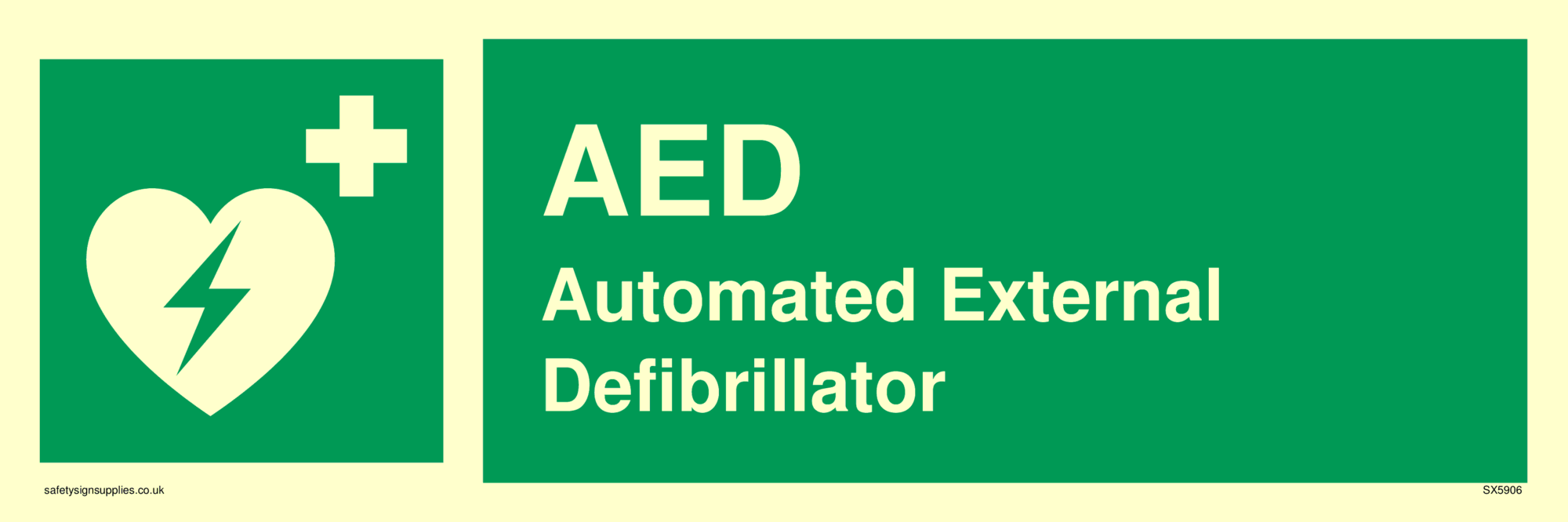 AED Automated External Defibrillator from Safety Sign Supplies