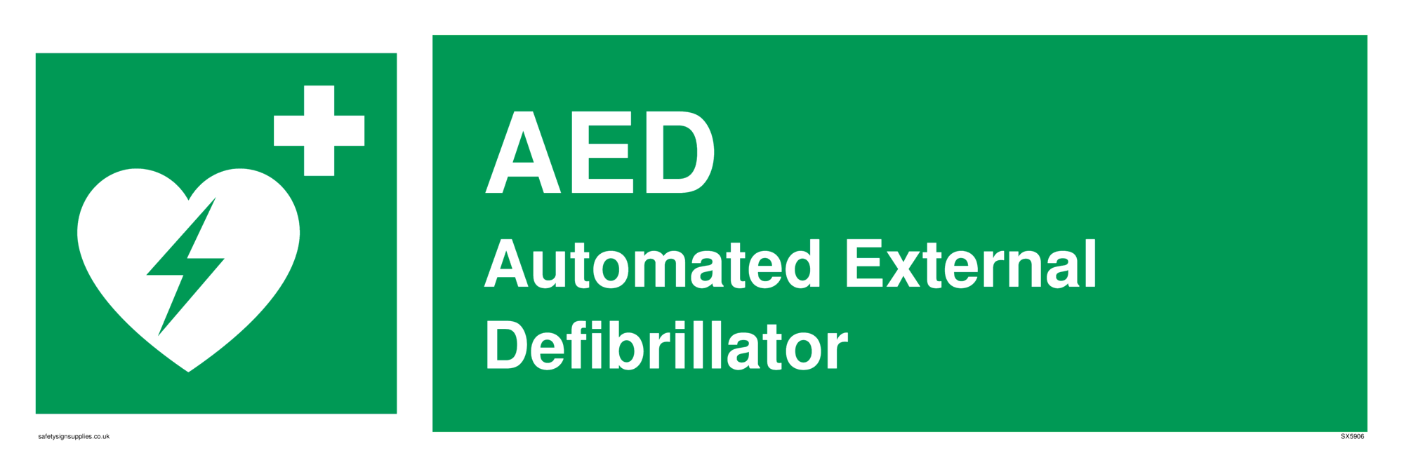 AED Automated External Defibrillator from Safety Sign Supplies