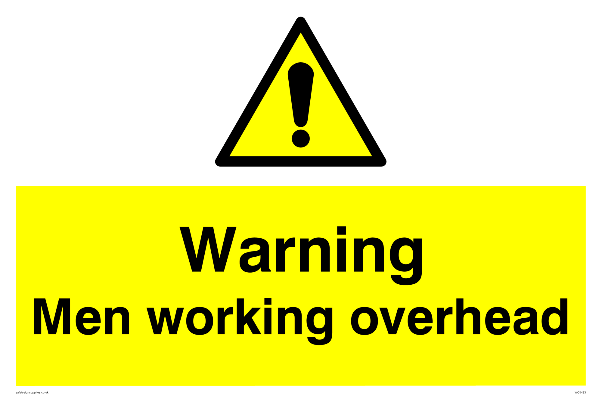 Warning Men working overhead from Safety Sign Supplies