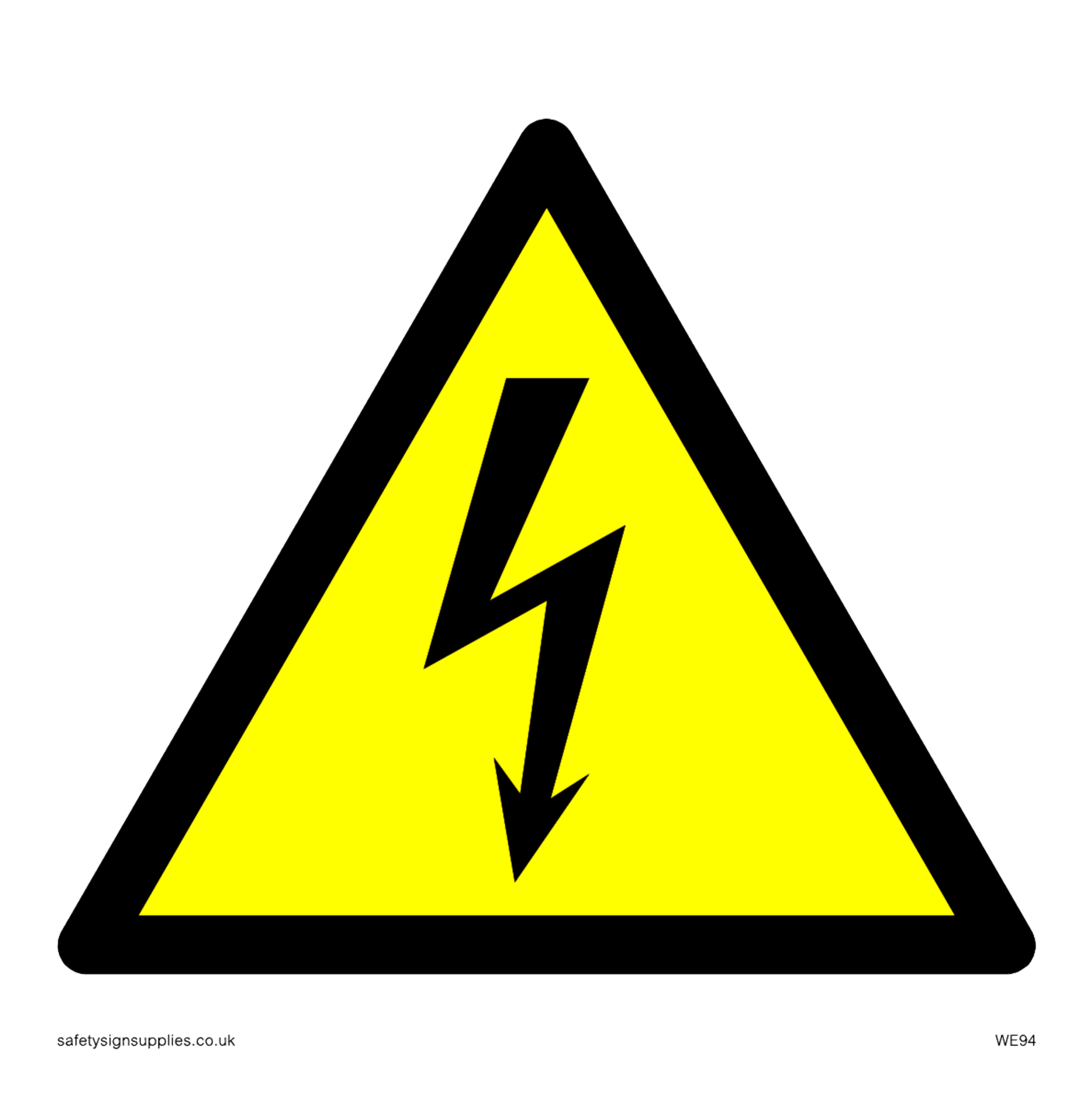 electrical warning symbol only from Safety Sign Supplies
