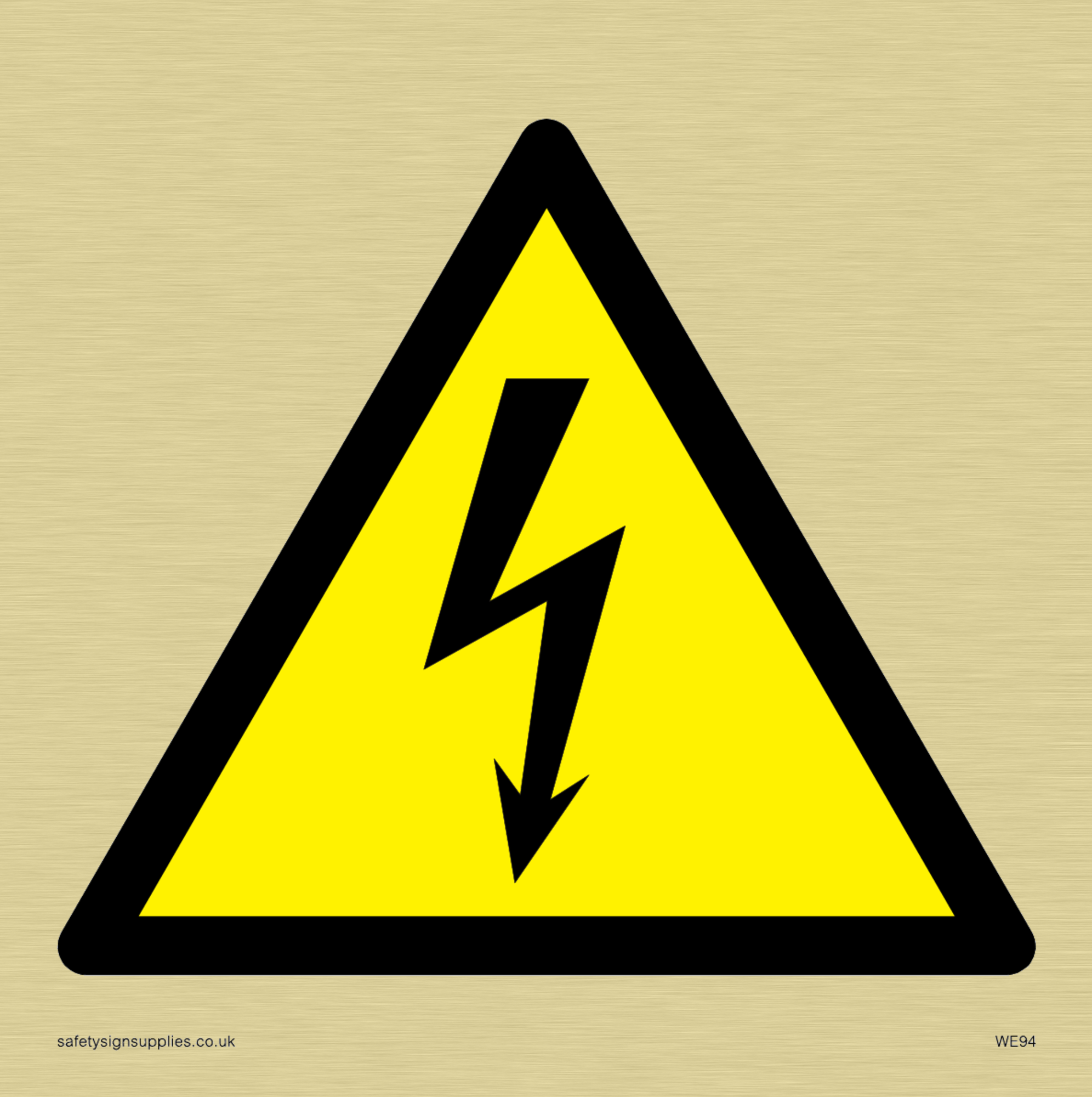 electrical warning symbol only from Safety Sign Supplies