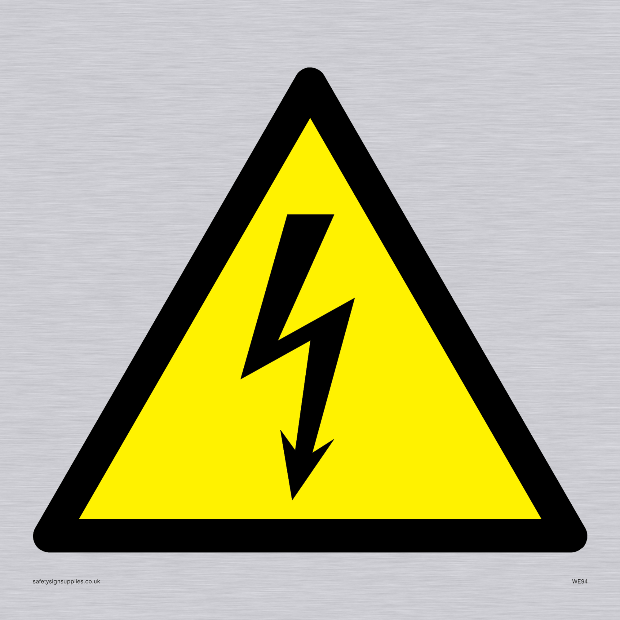 electrical warning symbol only from Safety Sign Supplies