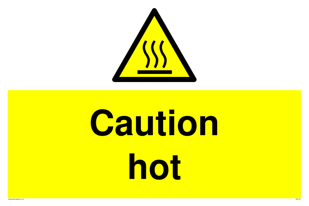 Caution Hot from Safety Sign Supplies