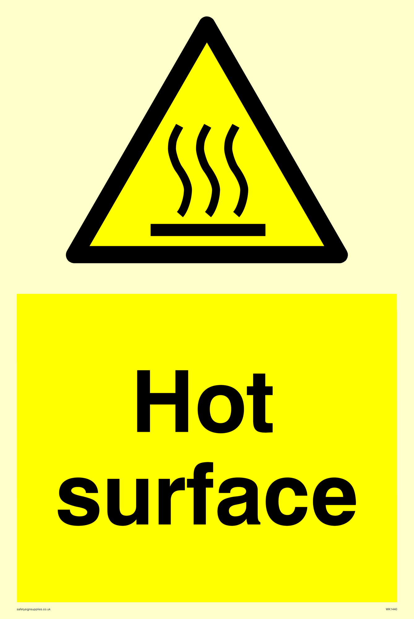 Hot Surface from Safety Sign Supplies