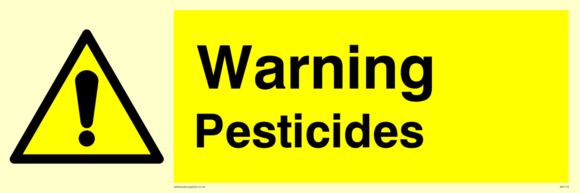 warning pesticides from Safety Sign Supplies
