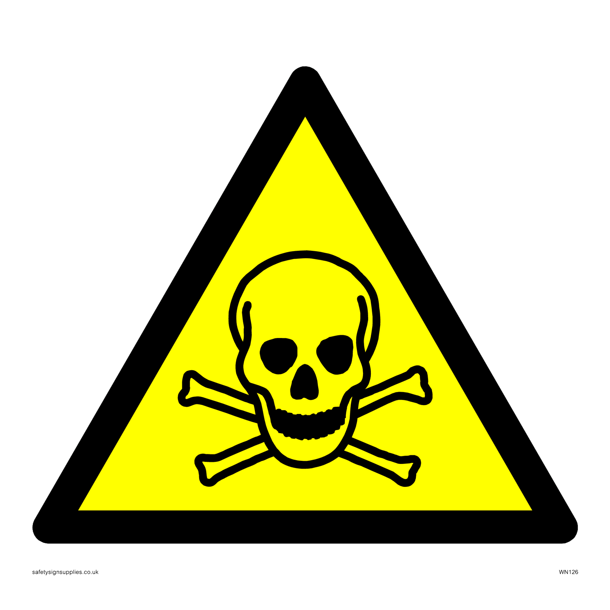 skull warning symbol only from Safety Sign Supplies