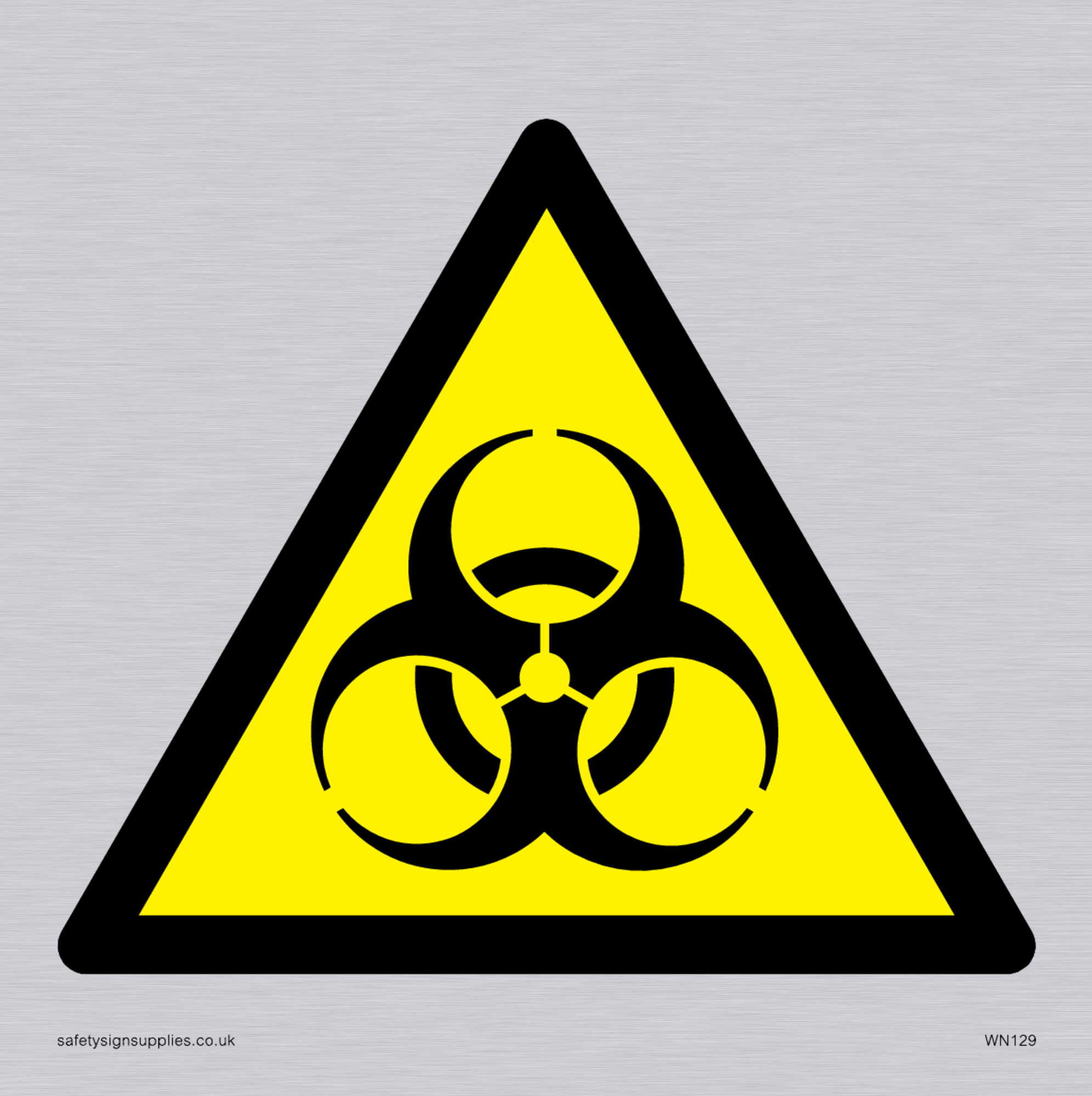 bio hazard warning symbol only from Safety Sign Supplies