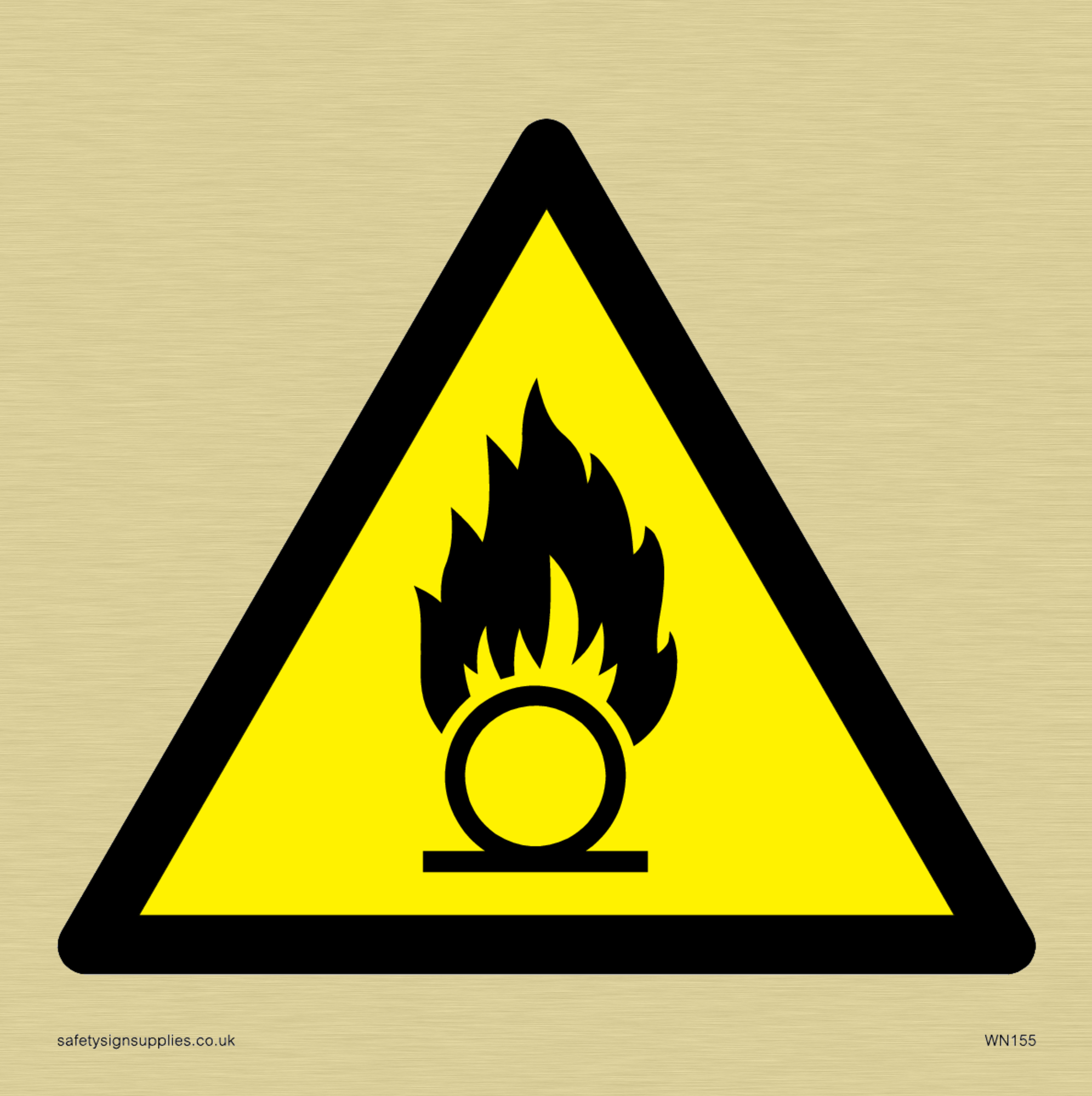 oxidising warning symbol only from Safety Sign Supplies