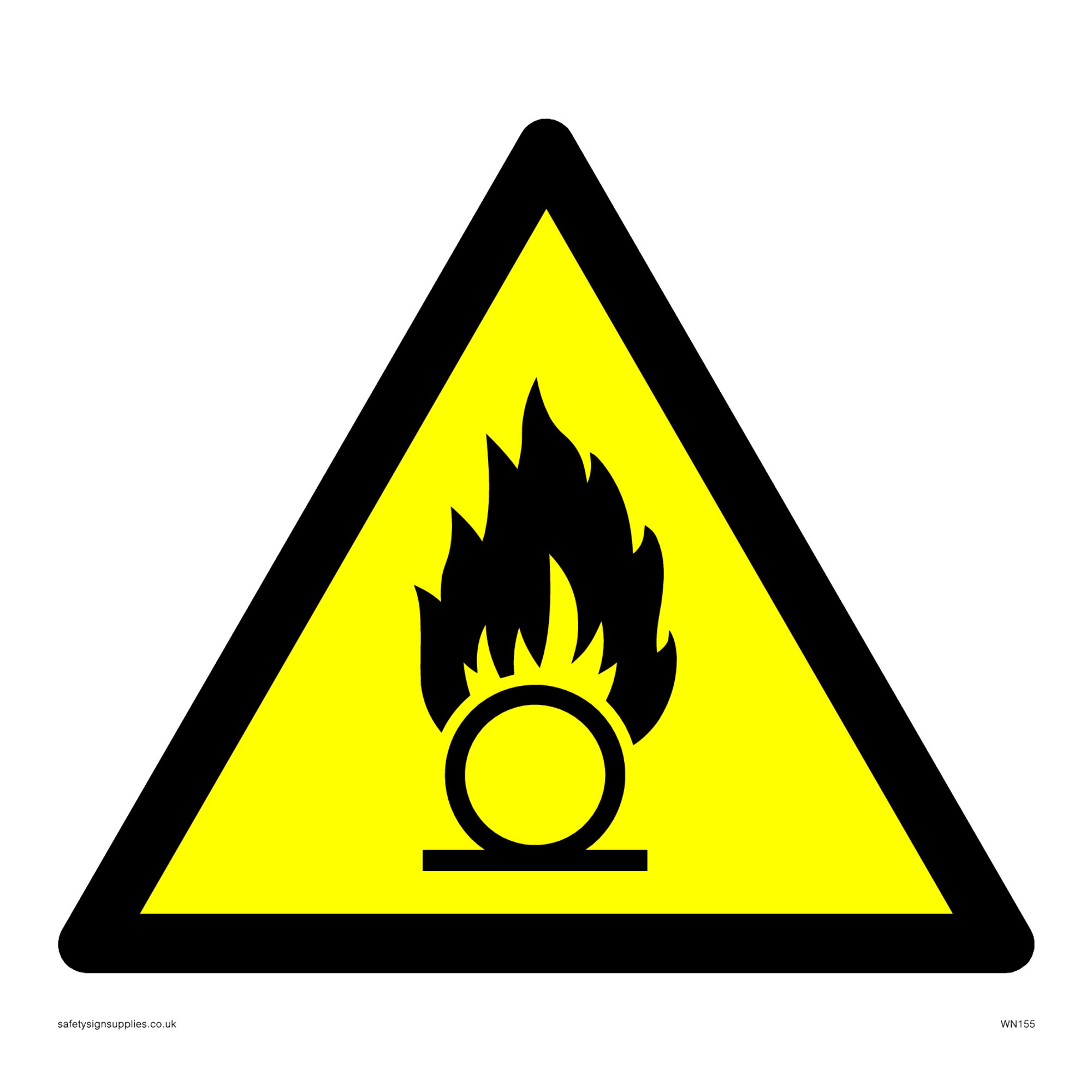 oxidising warning symbol only from Safety Sign Supplies