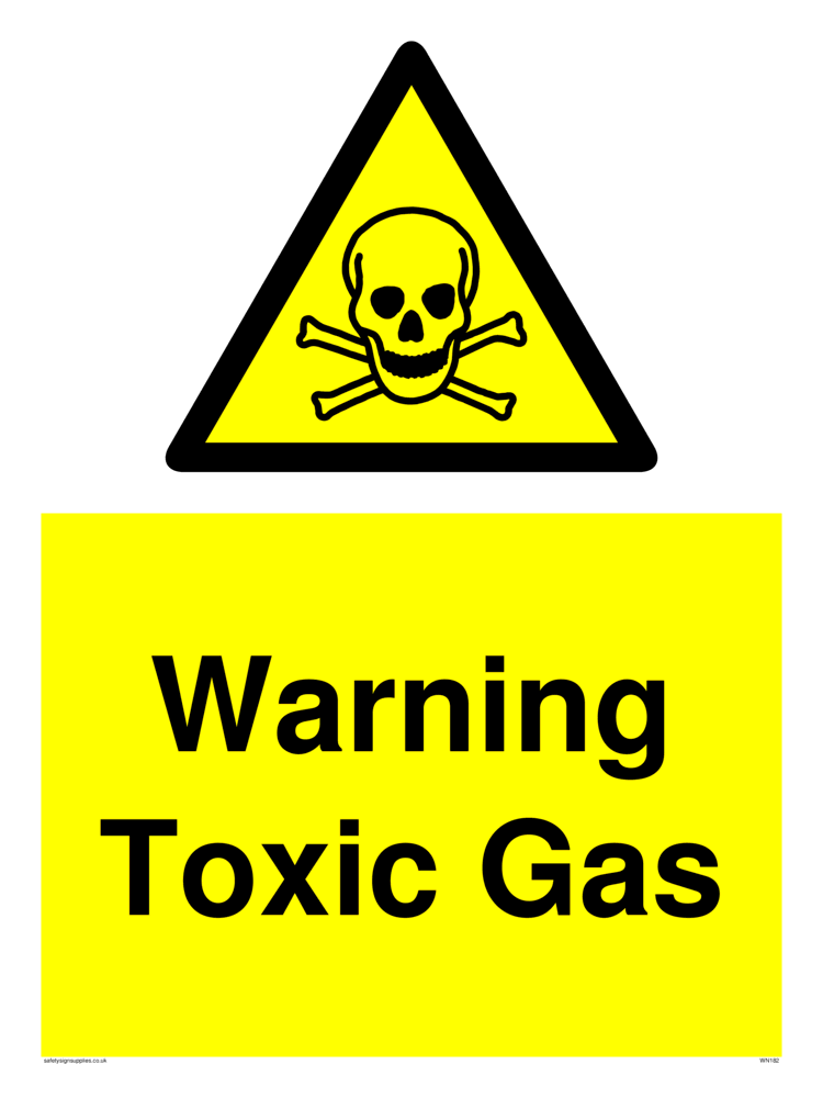 toxic gas from Safety Sign Supplies