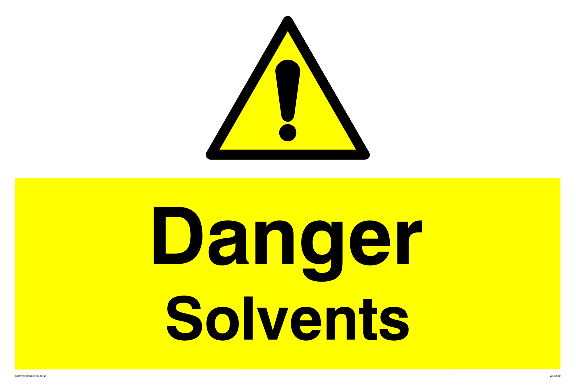 Danger Solvents from Safety Sign Supplies