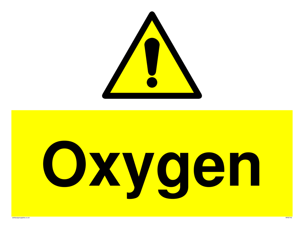 Oxygen Sign from Safety Sign Supplies