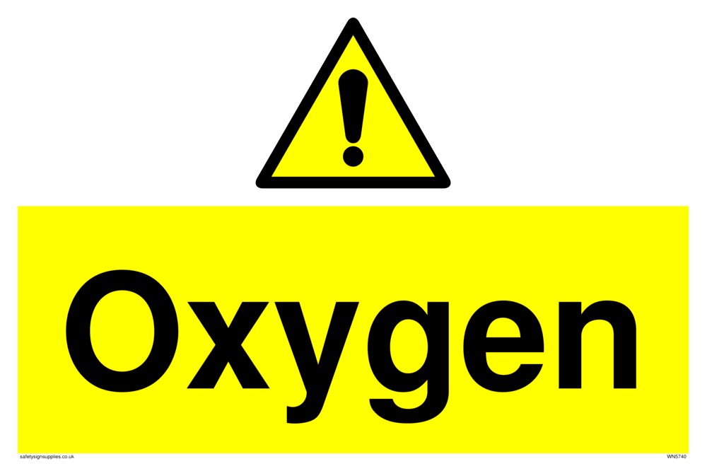 Oxygen Sign from Safety Sign Supplies