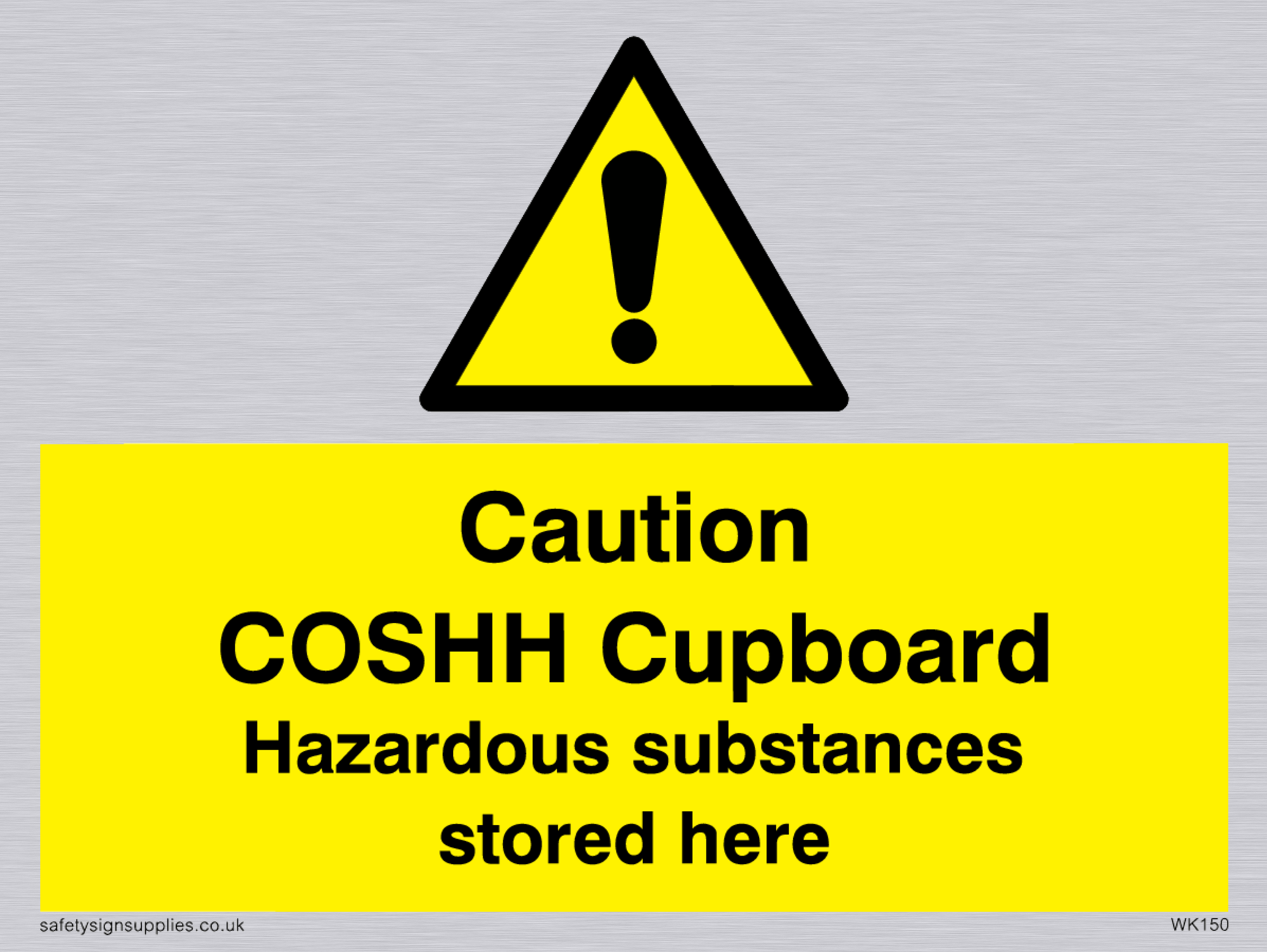 Caution COSHH Cupboard Hazardous substances stored here from Safety ...