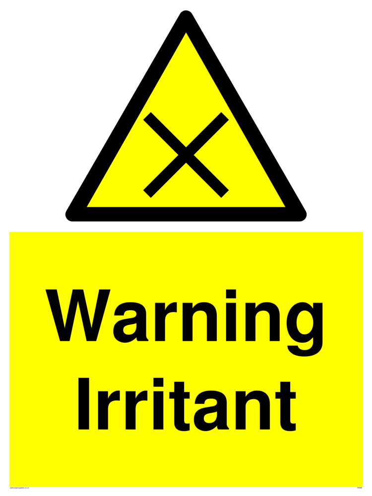 warning irritant from Safety Sign Supplies