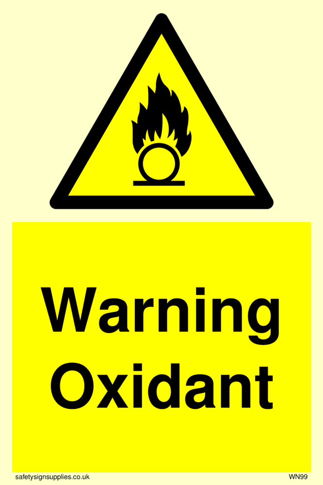 oxidant from Safety Sign Supplies