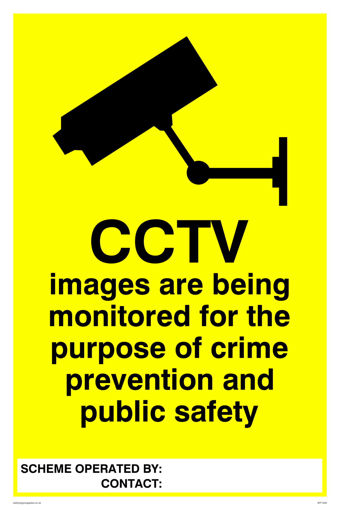 CCTV Warning Sign from Safety Sign Supplies
