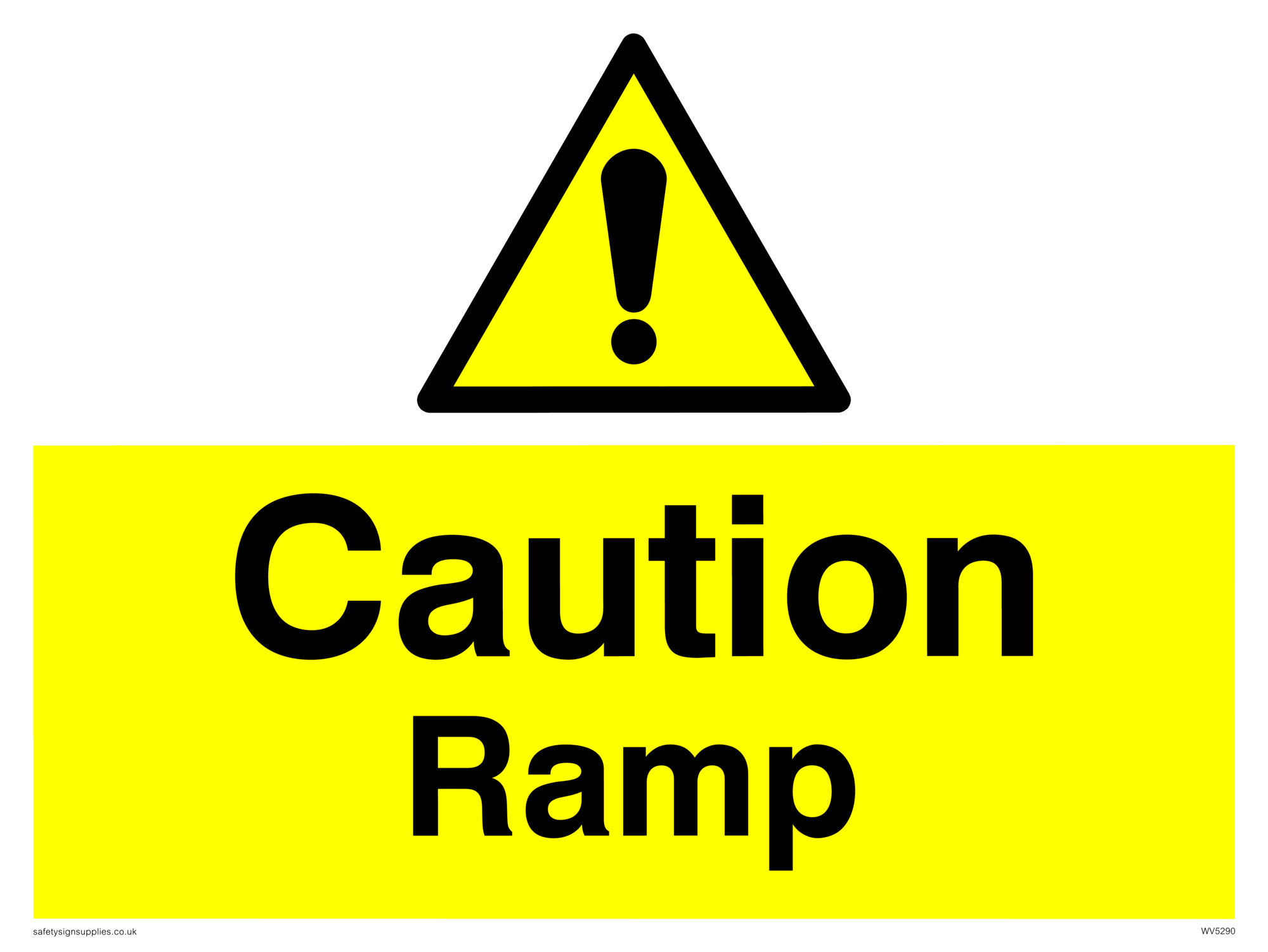 Caution Ramp from Safety Sign Supplies