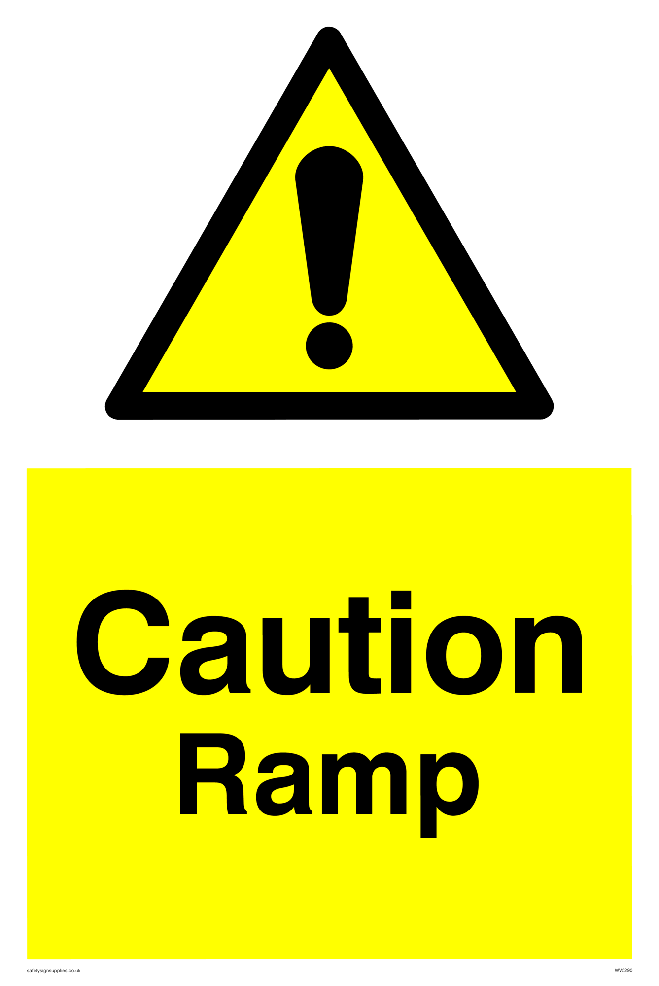 Caution Ramp from Safety Sign Supplies