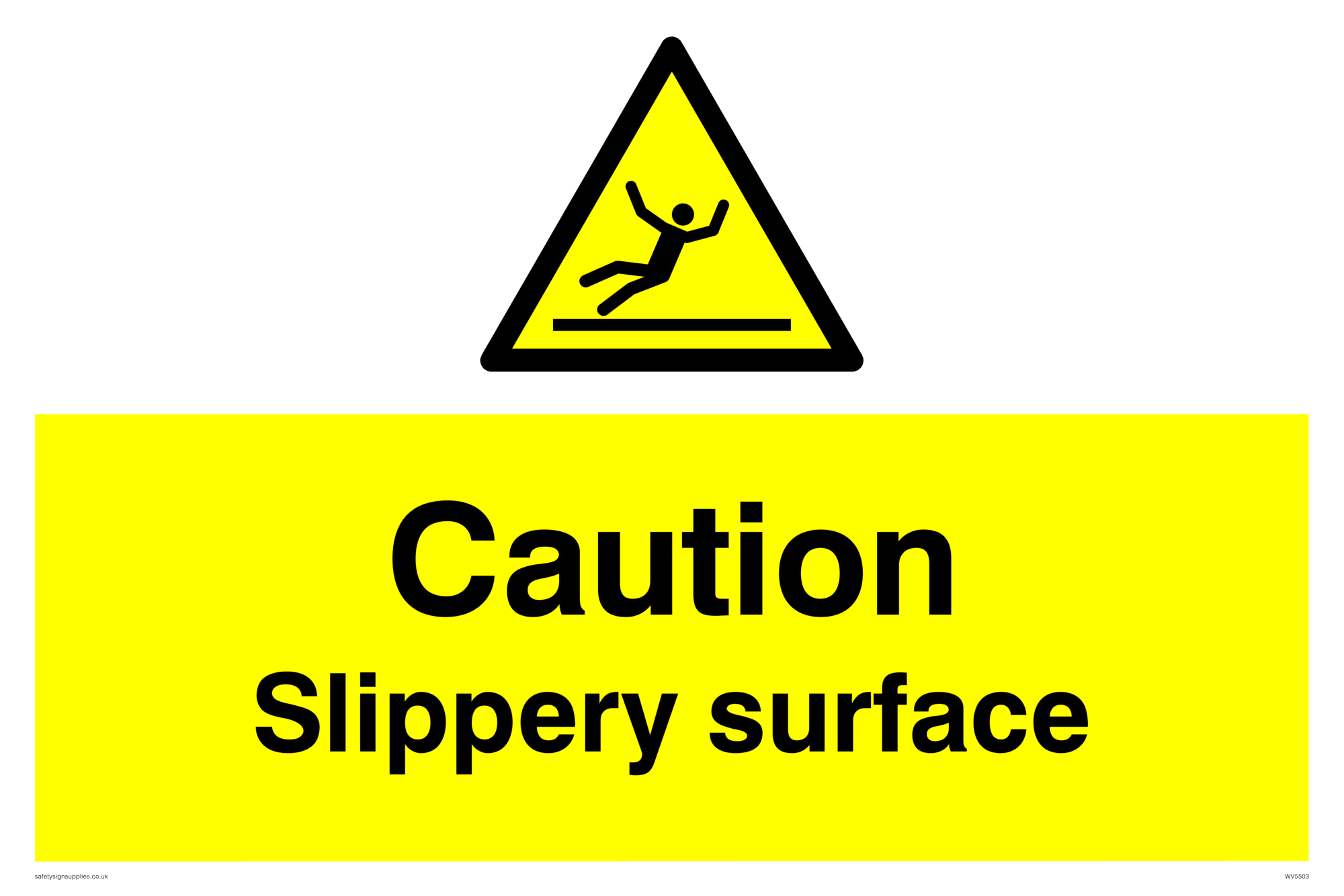 Caution Slippery surface from Safety Sign Supplies