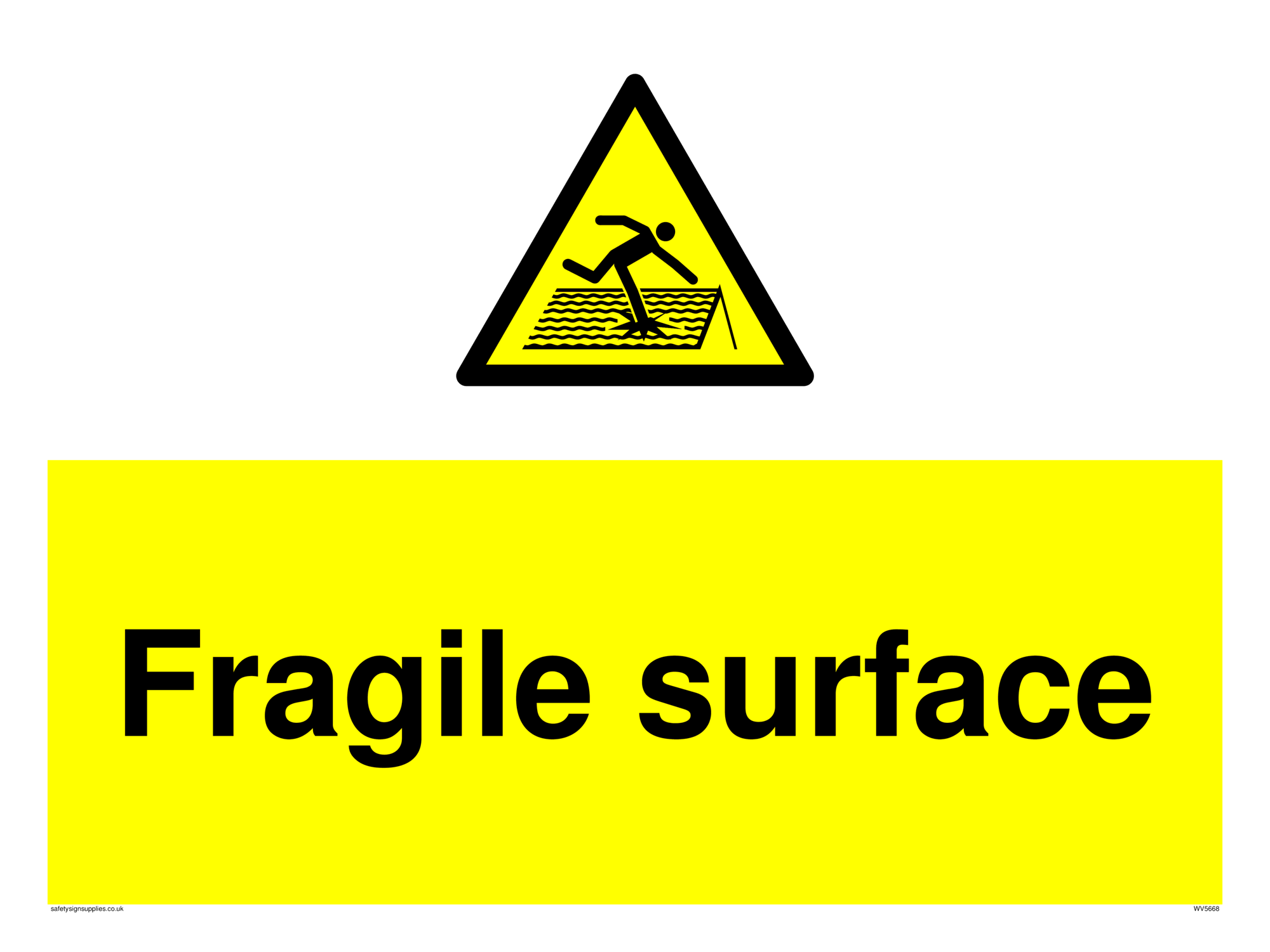 Fragile surface from Safety Sign Supplies