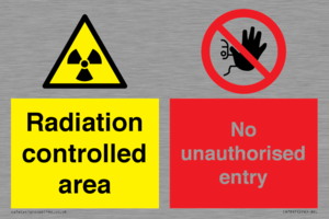 Radiation controlled areaNo unauthorised entry from Safety Sign Supplies