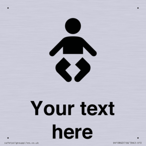 Custom information: baby change from Safety Sign Supplies