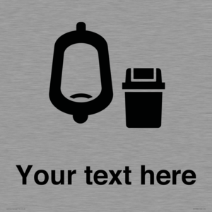 Custom information: Urinal toilet with Sanitary Bin from Safety Sign ...