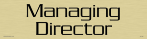 managing director - door sign from Safety Sign Supplies