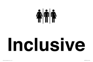 Gender Neutral Inclusive Toilet from Safety Sign Supplies