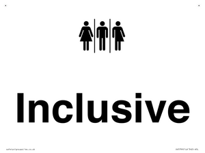 Gender Neutral Inclusive Toilet from Safety Sign Supplies