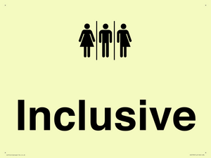 Gender Neutral Inclusive Toilet from Safety Sign Supplies